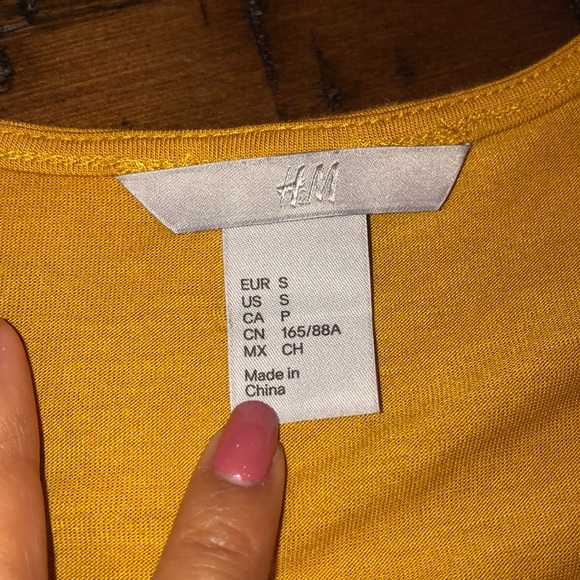 H&M | Tops | 5 Must Bundlehm Mustard Yellow Blouse | Poshmark